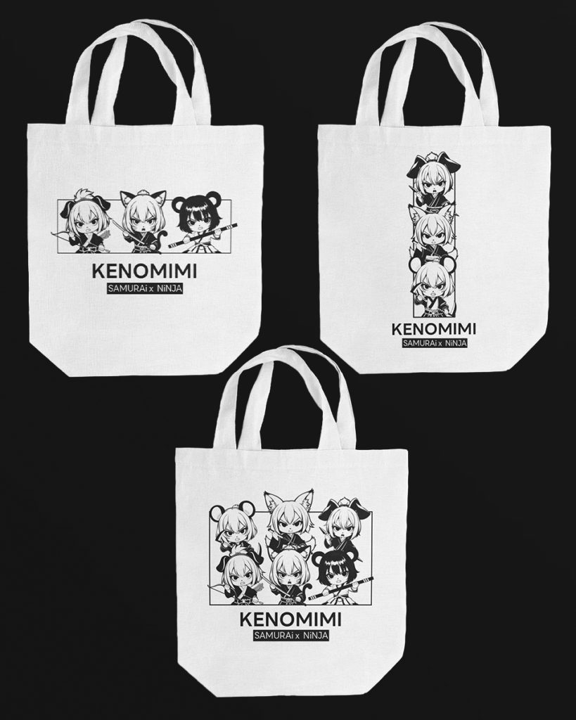 กระเป๋า "KENOMIMI SAMURAi x NiNJA" I - Anime-style Art Clothes เสื้อผ้า ...